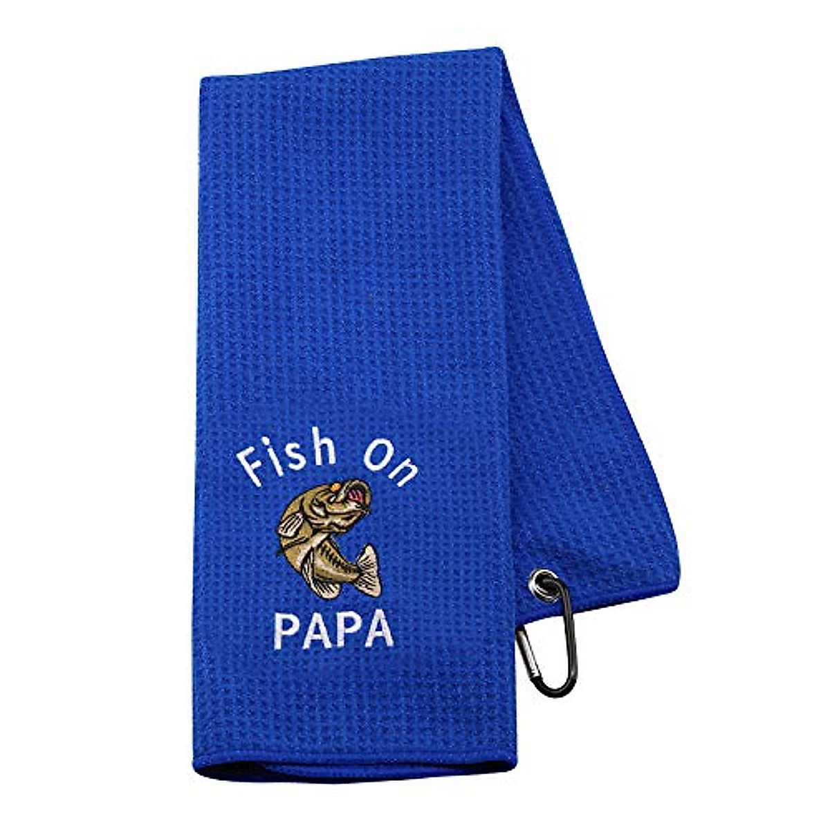 Papa Fishing Gift for Papa Fish On Papa Fishing Accessories Fishing Towel (Fish ON PAPA1) …