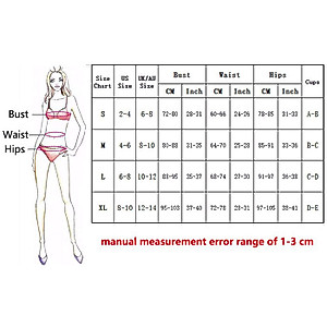 Balimtoy Summer Bikini Sets for Women Sexy V Neck Push Up Bathing Suits High Cut Thong Two Piece Cheeky Swimsuit Black S