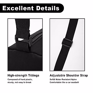 Elvesoar Stylish & Compact Gym Bag,Lightweight Travel Duffel Bag for Sports, Gyms & Weekends - Men, Women & Toddlers… (Black)