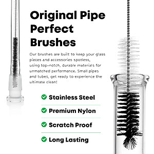 Pipe Perfect | Original (Mid-Sized) | 7pcs Multi-Purpose Brush Pack | Pipe Cleaner for Small Pipe and Tube Cleaning Brush Kit