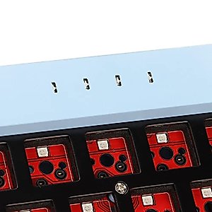 Yoidesu Mechanical Keyboard DIY Kit, 61 Keys Hot Swappable RGB Custom Mechanical Gaming Keyboard Kit, 3Pin/5Pin Switch, Wireless 2.4G/Bluetooth/Type C Wired Keyboard(Blue)
