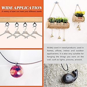 Tanstic 300Pcs 13 Sizes Zinc Plated Eye Bolts Screw Eyes Assortment Kit, Screw-in Eye Bolts Screw Eyes Hooks Screw in Hooks Ceiling Hanging Hooks for Home Workplace Office