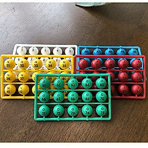 Yuanhe Deluxe Bingo Game Set-Includes Metal Cage,500 Colorful Bingo Chips,100 Bingo Cards,75 Colored Balls,Plastic Masterboard,Great for Large Groups,Parties …