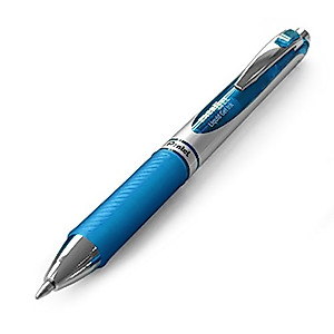 Pentel EnerGel XM BL77-S3 Retractable Liquid Gel Ink Pen - 0.7mm - Turquoise- Pack of 3