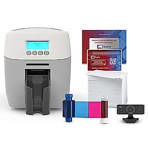Bodno Magicard 600 Dual Sided ID Card Printer & Complete Supplies Package ID Software - Bronze Edition