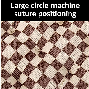 Chair Cushions for Dining Chairs 4 Pack - Seat Cushions for Kitchen Chairs, Chair Pads for Dining Chairs, Kitchen Chair Cushions for Home Kitchen & Dining Room Chairs (Dark Coffee, 4)