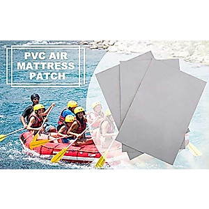 SolUptanisu Inflatable hot tub Repair kit,6pcs Patches Raft Patch,Inflatable Raft Boat Canoe Kayak Waterproof Repair Patches Accessory (Black, Red, Gray Optional)