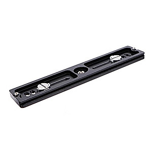 HITHUT PU-200 200mm Universal Lengthened Quick Release Plate Slide Rail with D-Ring Screw for Tripod Ball Head DSLR Camera, Arca-Swiss Compatible