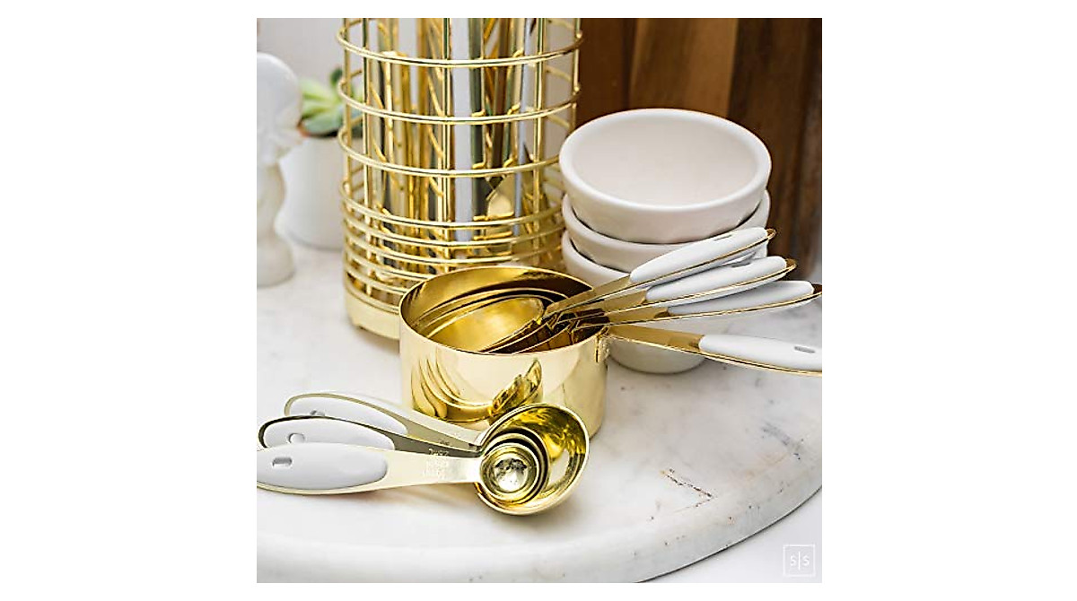Gold Cooking Utensils Set - 23 Piece Luxe Kitchen Accessory