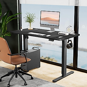 SMUGDESK.COM Mobile Laptop Desk Sit-Stand Desk Adjustable Height Laptop Desk Cart Ergonomic Table Small Standing Desk with Pneumatic Height Adjustments (Obsidian)
