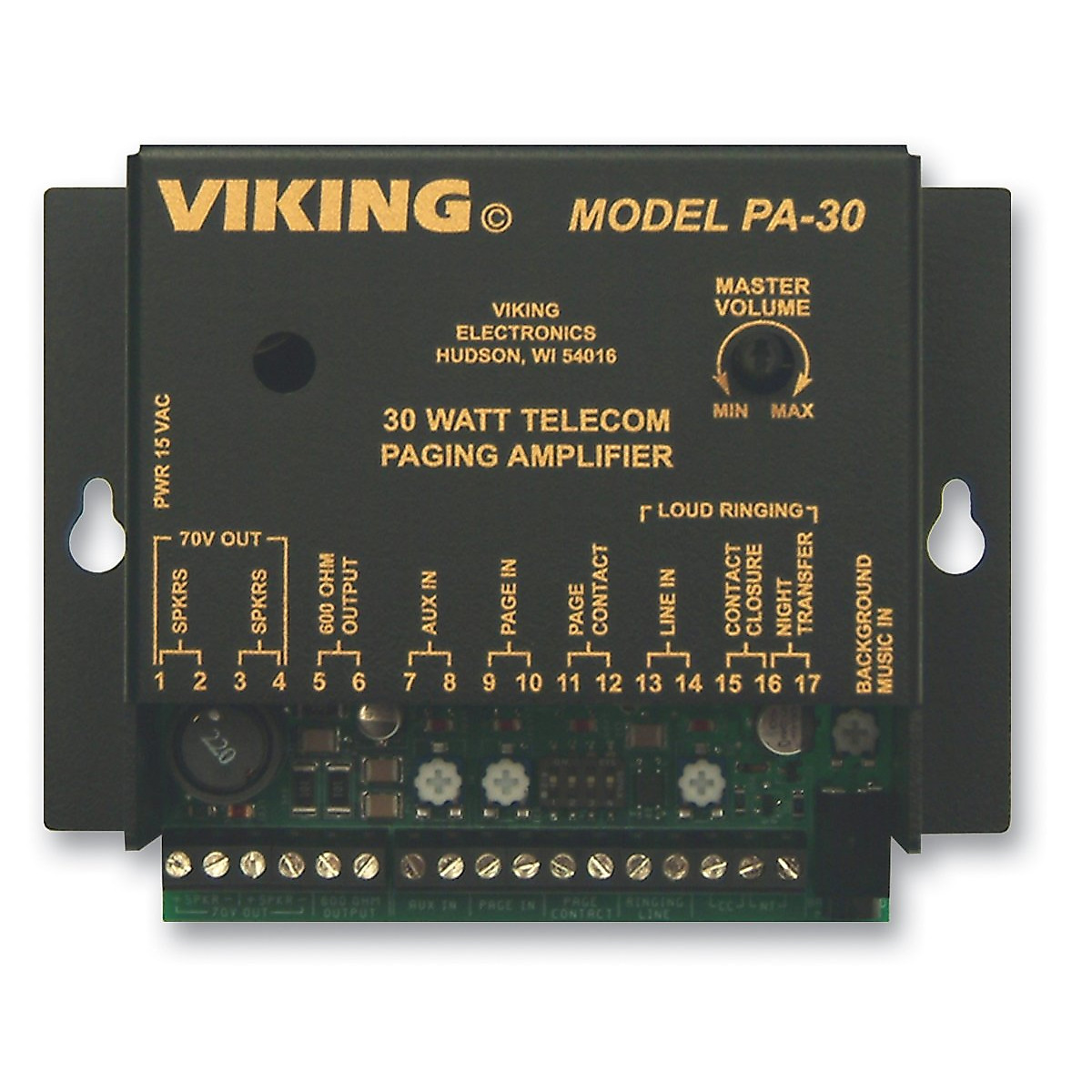 Viking 30 Watt Telecom Pagin Amp