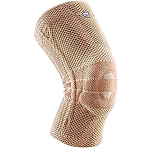 Bauerfeind - GenuTrain - Knee Brace - Targeted Support for Pain Relief and Stabilization of The Knee, Provides Relief of Weak, Swollen, and Injured Knees- Size 5 - Color Nature