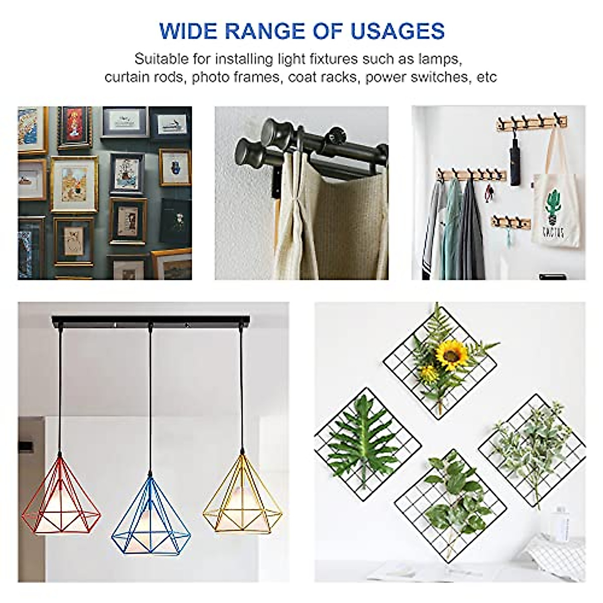 XOOL 200PCS Drywall Screws #7 Coarse Thread Sharp Point Self Tapping Screws Assortment Kit Black, Carbon Steel Wood Screws for Drywall Sheetrock, Wood, Furniture Cabinet