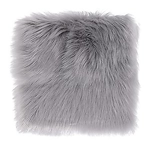 WLLHYF 10 Inches Mini Square Faux Fur Rug， Small Fluffy Area Rug Cushion for Living Room Sofa Bedroom Floor Soft Square Chair Cover Seat Pad Nail Mat for Photographing Background of Jewelry