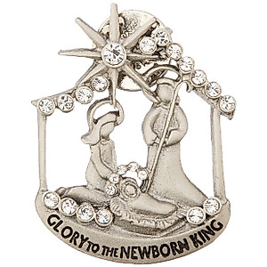 Cathedral Art (Abbey & CA Gift Nativity Decorative Pin, One Size, Multi