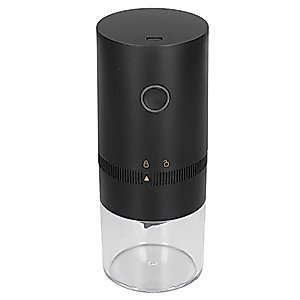 Aramox Coffee Grinders, Other Than Hand Operated,Coffee Bean Grinder Convenient Practical Reliable Durable Curved Design Compact Portable Grinding Tool For Home (Black)