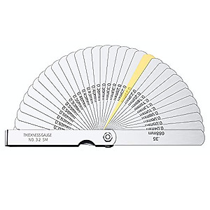 Proster Digital Vernier Caliper 6inch/150mm + 32 Feeler Gauges Dial Calipers Electronic Caliper Fractions/Inch/Metric Calipers Measuring Tool for Length Width Depth Inner/Outer Diameter
