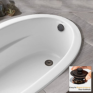 Artiwell Universal Lift and Turn Bath Drain Stopper and Cover, Bathtub Drain Stopper, Replaces Lift and Turn, Tip-Toe and Trip Lever drains for Tub, EZ Installation and Clearing (Oil Rubbed Bronze)