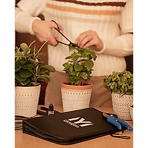 UaiEm Bonsai Tools Set | 13-piece DIY Bonsai Tree Kit with Mini Pruning Shears Concave Cutter, Bonsai Scissors, Bonsai Training Wire, Storage Bag | Carbon Steel Garden Trimming Tools | Bonsai Tool Kit