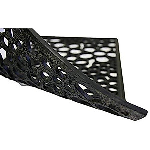 Envelor Home and Garden Floral Wrought Iron Rubber Door Mat 18" x 30" Welcome Mat