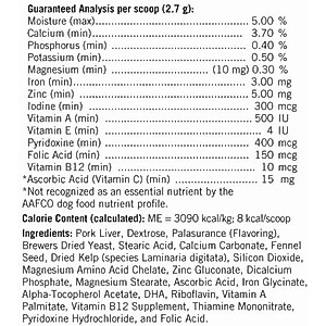 Bitch Pills (Powder Form) - Prenatal Vitamins for Dogs (Earlier Thomas Pet) - Folic Acid, B12, Calcium - Pregnant Dog Supplies (Liver, 1 Pound)