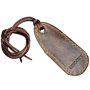 Hide & Drink, Leather_Lanyard Pen Holder, School & Office Supplies, Bookworm Accessories, Handmade Includes 101 Year Warranty :: Bourbon Brown