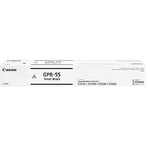 Canon GPR-55BK 0481C003AA C5535 C5540 C5550 C5560 Toner Cartridge (Black) in Retail Packaging