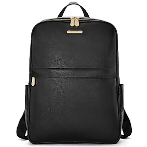 BOSTANTEN Genuine Leather 15.6 inch Laptop Backpack Purse for Women College Casual Backpack Travel Bag Daypack