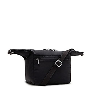 Kipling Womens Women's Erica Small Bag, Jetset Traveller, Small Handbag, Polyester Crossbody Bag, Black Tonal, 10.5 L x 7.25 H 5.75 D US