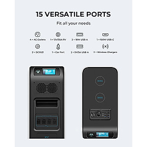 BLUETTI Solar Generator EP500Pro with 3 PV350 Solar Panels Included, 5100Wh LiFePO4 Battery Backup w/ 5 3000W AC Outlets, 2400W MPPT Solar, UPS Power Station for Home Use, Power Outage, Emergency