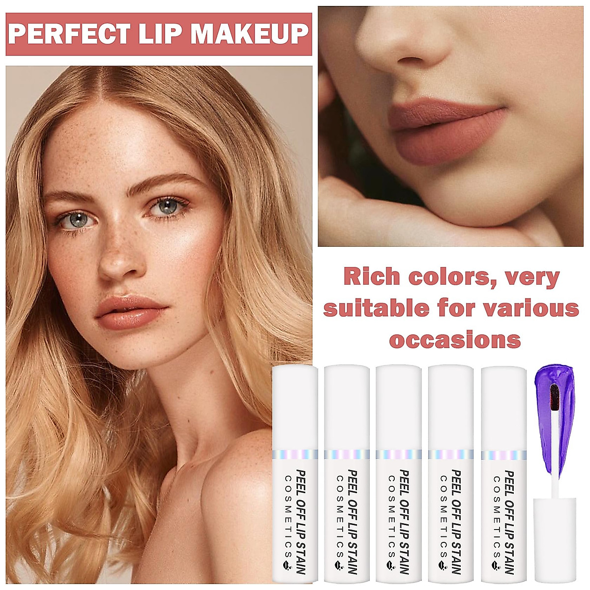 AWCCXMYM 3PCS Color Changing Lipstick Tinted Lip Balm Long Lasting Moisturizing Magic Lipstick Temperature Color Change Jelly Lipstick Lip Gloss Sets For Women Girls