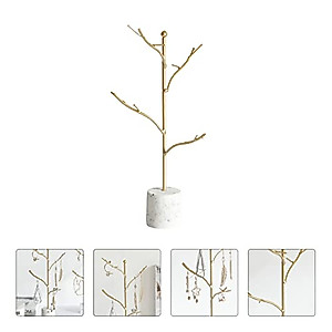 Amosfun Jewelry Display Stand jewelry stand organizer metal jewelry tree necklace display holder Metal Ornament Display
