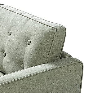 ZINUS Lauren Sofa Couch / Button Tufted Cushions / Easy, Tool-Free Assembly, Pear Green