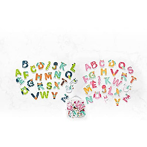 Stephen Joseph, Floating ABC Foam Bath 35-Piece Toy Set, (SJ1148), Small, Pink