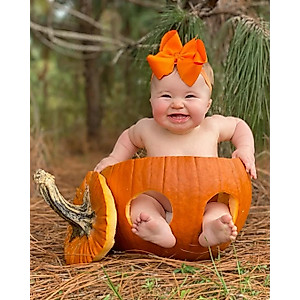 CellElection 30 Colors Baby Girls Headbands 6Inch Big Hair Bows Elastic Hair Bands Headbands Hair Accessories for Newborns Infants Toddlers Kids…