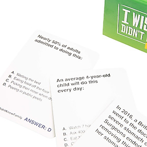 I Wish I Didn't Know! Family Edition - The Gross & Funny Trivia Game You'll Never Forget - by What Do You Meme? Family