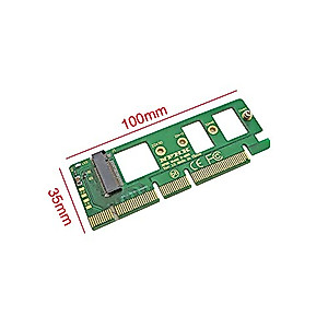 Acxico 1Pcs M.2 NGFF to Desktop PCIe x4 x8 x16 NVMe SATA Dual SSD PCI Express Adapter Card