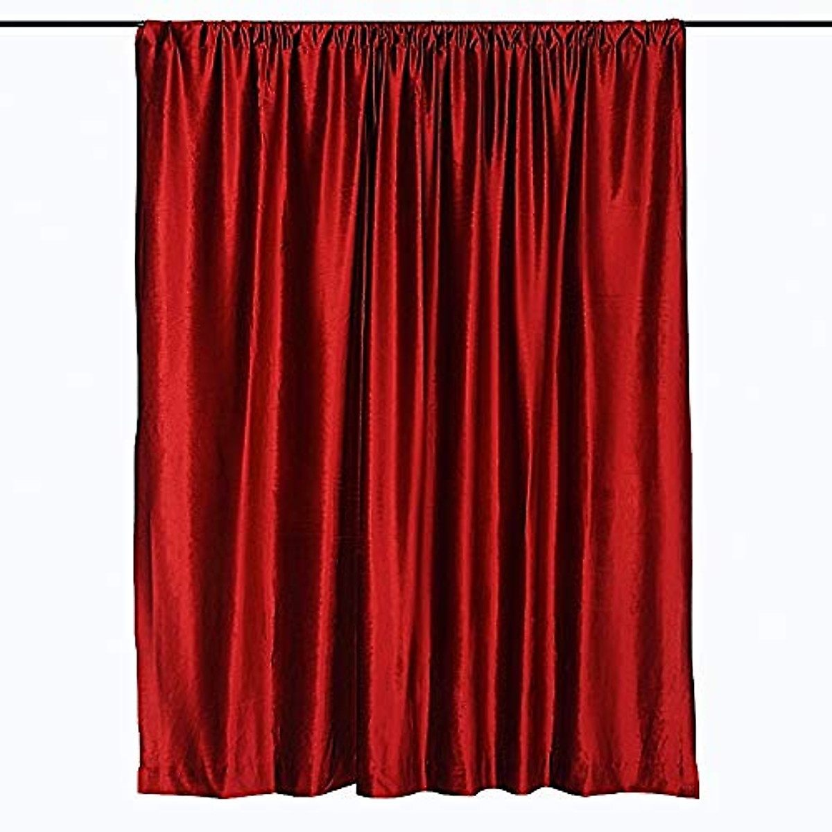 BalsaCircle 8 feet x 8 feet Wine Velvet Backdrop Curtain - Wedding Ceremony Reception Home Party Events Photo Booth Home Decorations