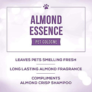 Nature's Specialties Almond Essence Dog Cologne for Pets, Natural Choice for Professional Groomers, Ready to Use Perfume, Finishing Spray, Made in USA, 8 oz