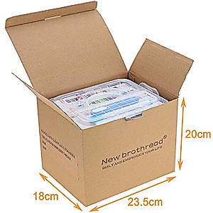 New brothread 60 Brother Colors 500m Each Embroidery Machine Thread with Clear Plastic Storage Box for Embroidery Sewing Machine