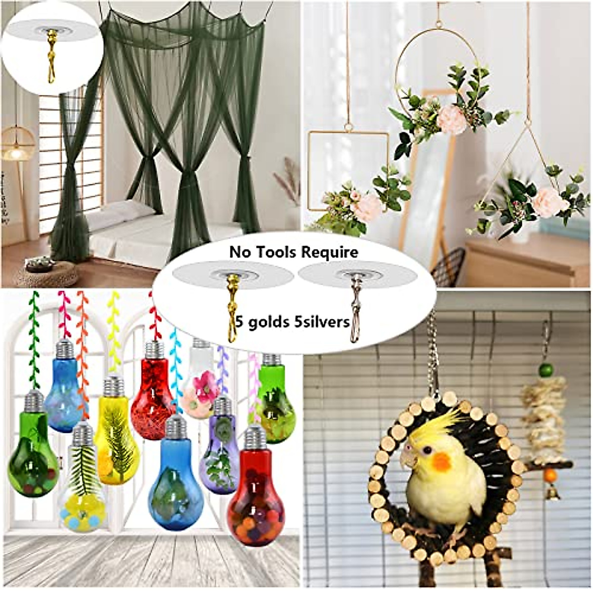 10PC Adhesive Ceiling Hooks for Hanging Nail-Free Sticky Hooks Drop Ceiling Hooks Small Ceiling Suspension Adhesive Wall Hook Sticky Hanger Utility Ceiling Hooks Ceiling Decoration Hook Hanging