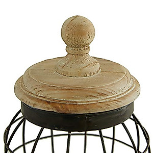 Deco 79 Metal Amphora Decorative Jars, Set of 2 12&quot;, 15&quot;H, Black