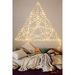 Twinkle Star 200 LED 66 FT Copper String Lights Fairy String Lights 8 Modes LED String Lights USB Powered with Remote Control for Christmas Tree Wedding Party Home Decoration, Warm White