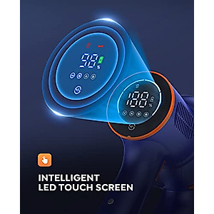 BuTure Cordless Vacuum Cleaner, 33Kpa 400W with Brushless Motor Headlights Stick Vacuum Handheld Wireless Household Vacuum Cleaner for Pet Hair Carpet and Hard Floor