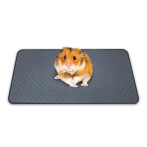 2 Pack 21 x 47” Guinea Pig Cage Liners Small Animal Pee Pads Pet Bedding Mat Guinea Pig Bedding Absorbent Pee Pads for Hamsters, Rabbits, Hedgehogs