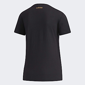 adidas Womenomen E Tee, Black/Copper Metallic, Small