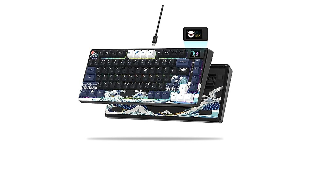 XVX S-K80 Mechanical Gaming Keyboard with OLED Display