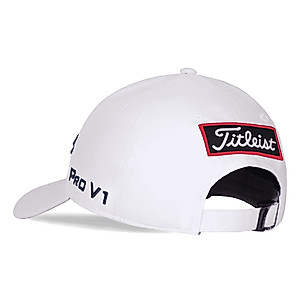 Titleist mens Titleist Men s Tour Performance Hat, White/Navy, Small-Medium US