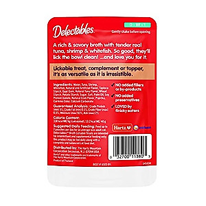 Hartz Delectables Savory Broths Variety Lickable Wet Cat Treats, 12 Count