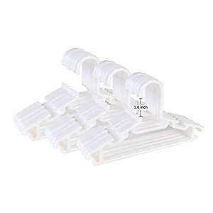 Tosnail 40 Pack Plastic Children's Hangers - White